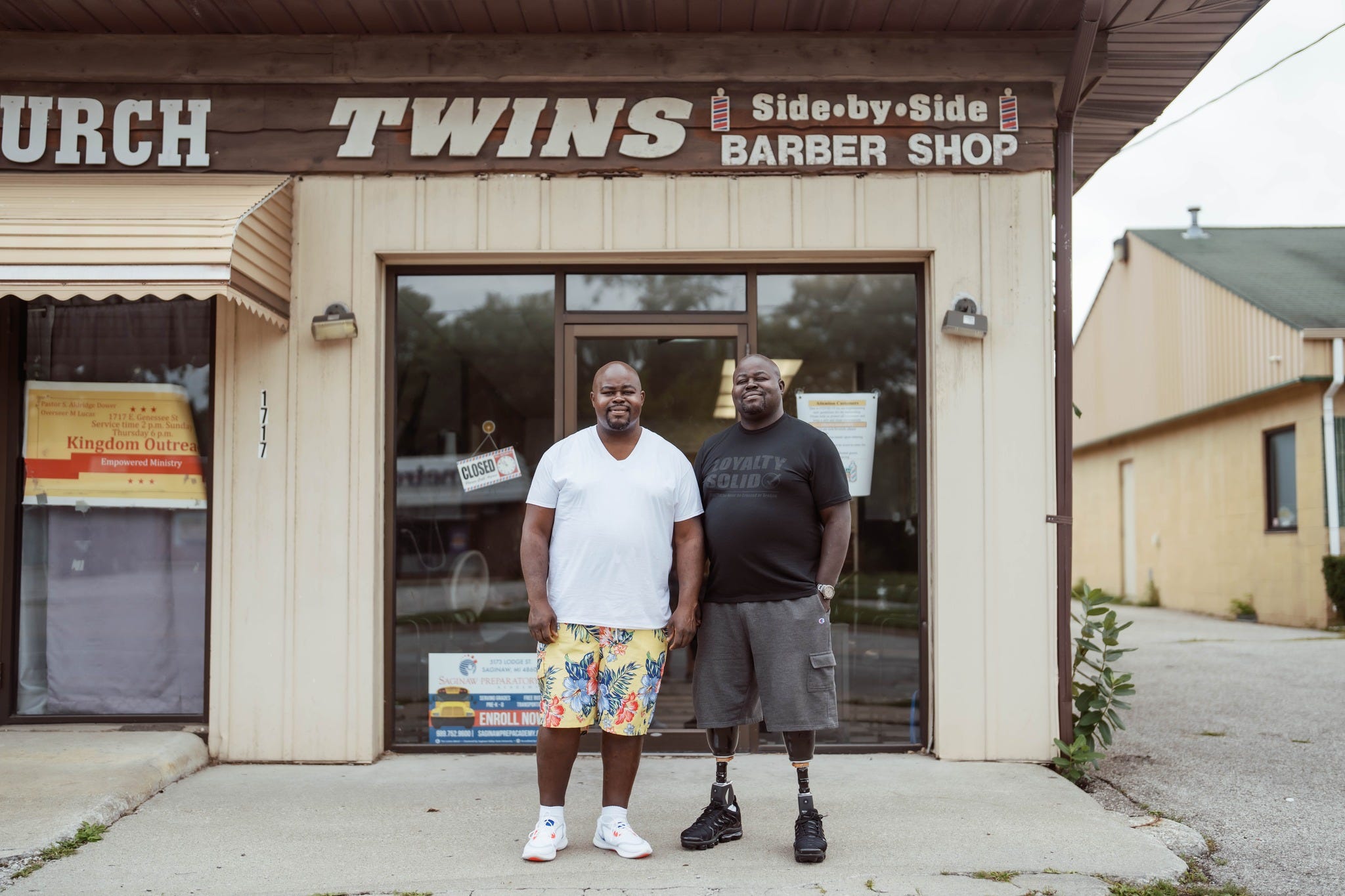 Adrain Smith: Twins Side by Side Barbershop - by Phil Eich