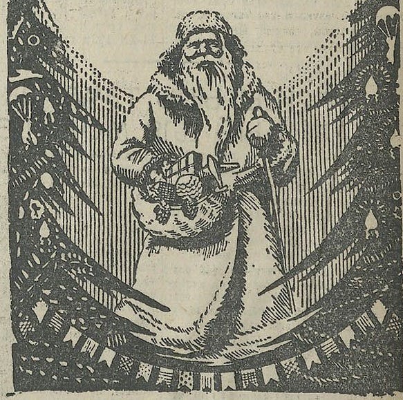 Dedushka Moroz and his skeletons