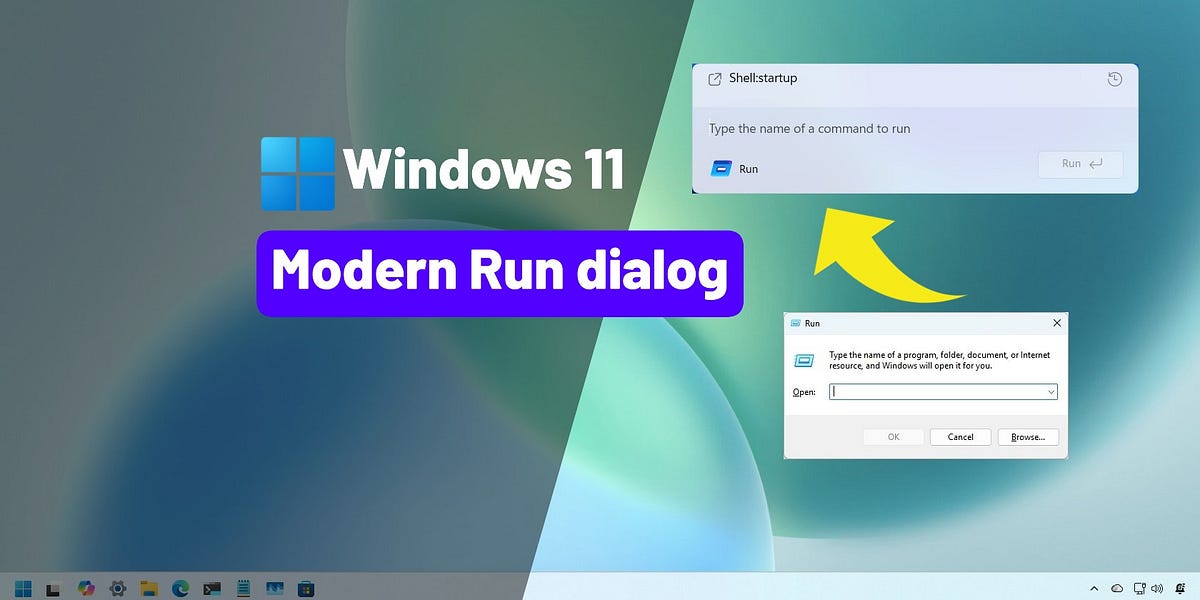 Windows 11 new Run dialog with modern UI - Pureinfotech