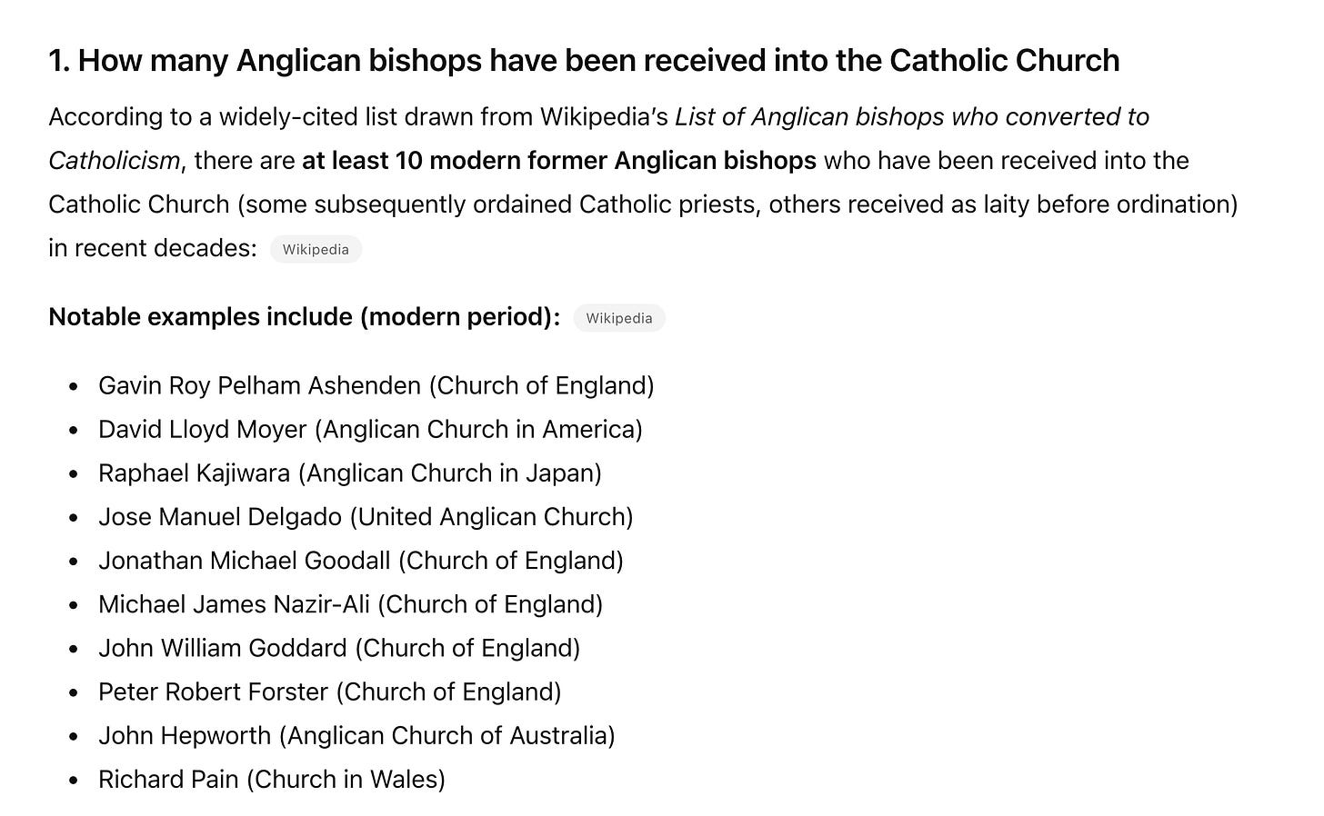 Yet Another Anglican bishop is received into the Catholic Church, - and ...