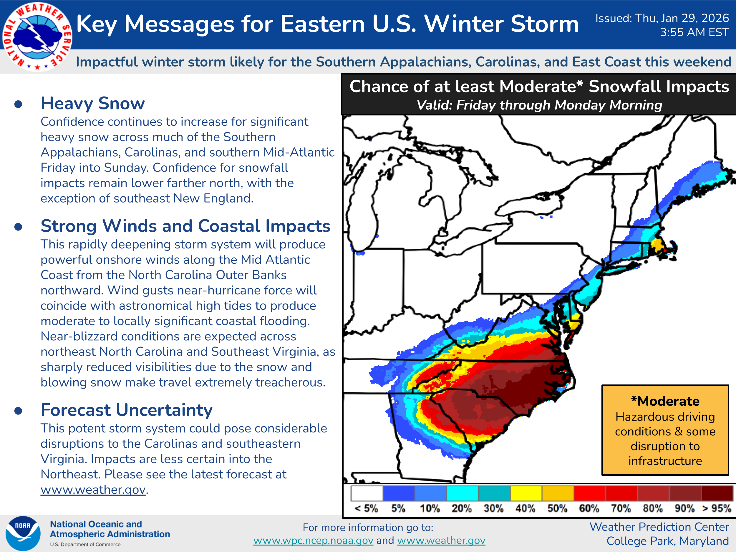 High impact winter storm looks increasingly likely for parts of the Mid ...