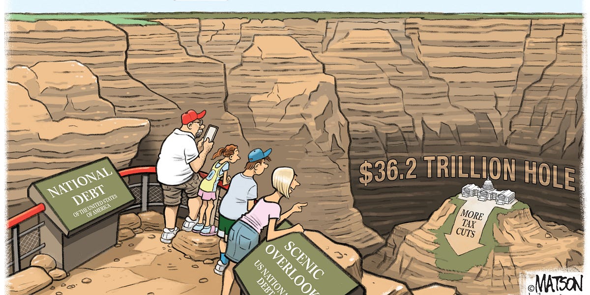 At the precipice - by RJ Matson - The Contrarian