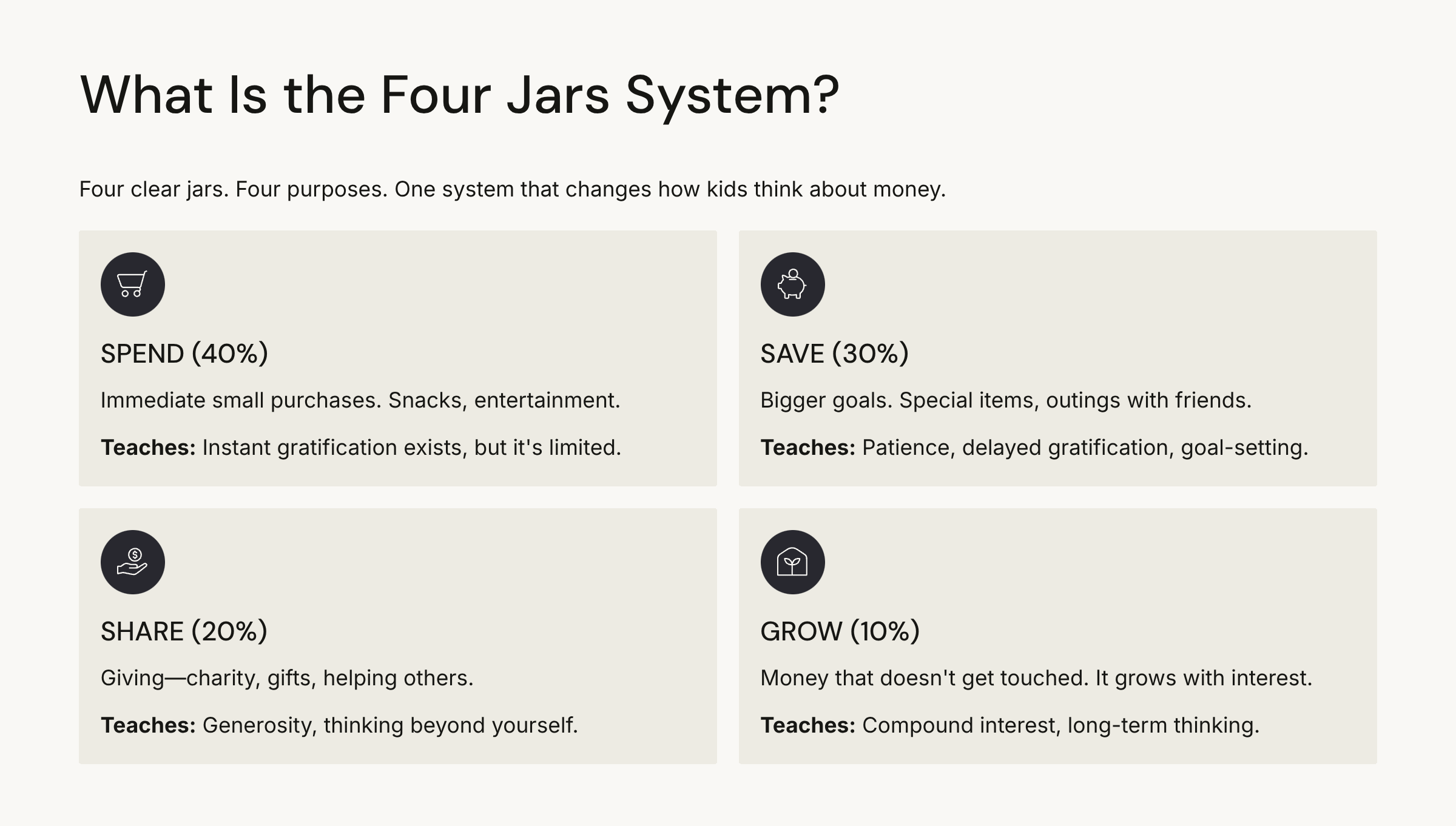 The Four Jars System That Made My Kids Stop Begging for Toys
