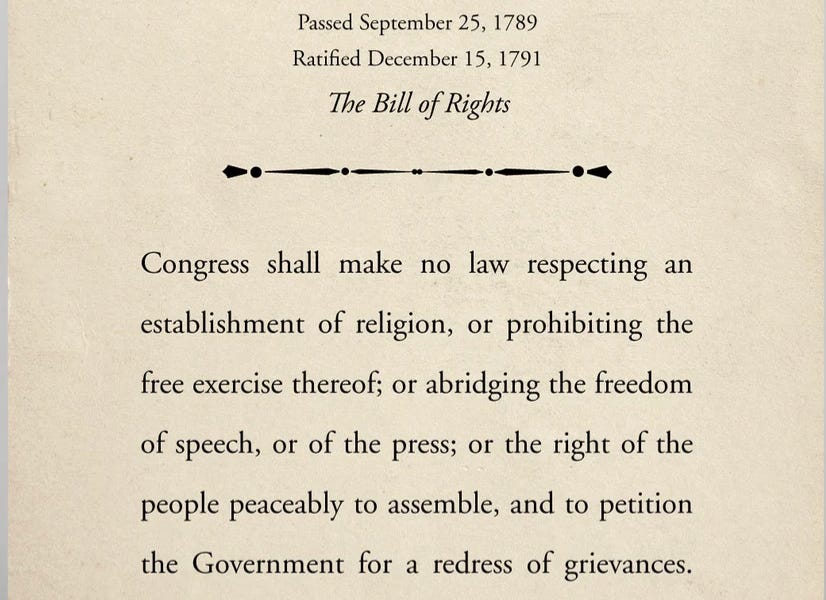 freedom to petition the government to correct grievances