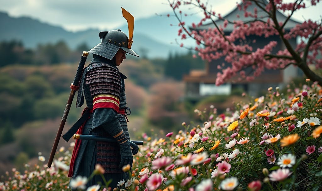 The Samurai Wielded Swords, But They Also Picked Flowers Too