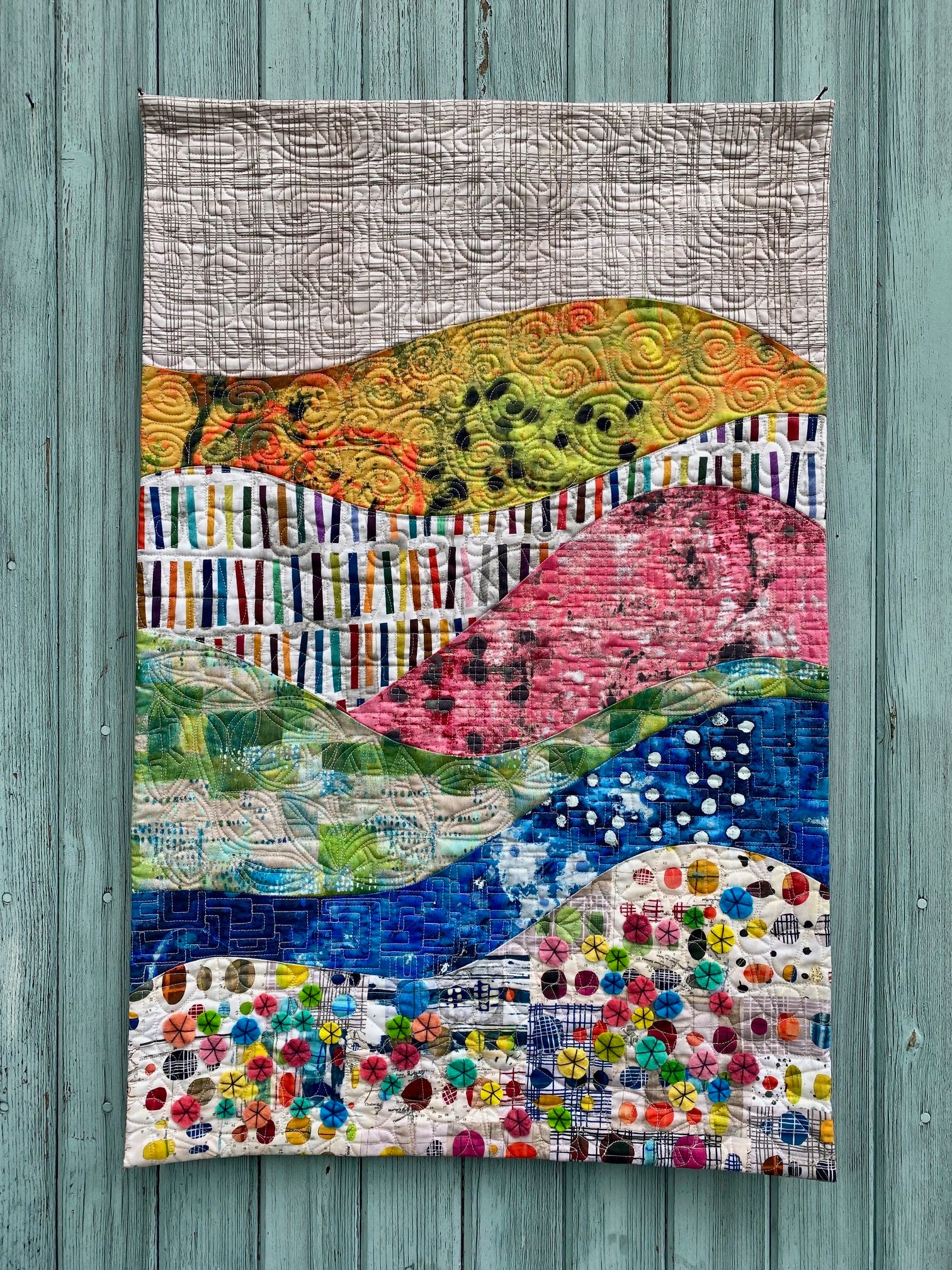 Meandering Landscape - by Jo Avery - The Stitch Gathering