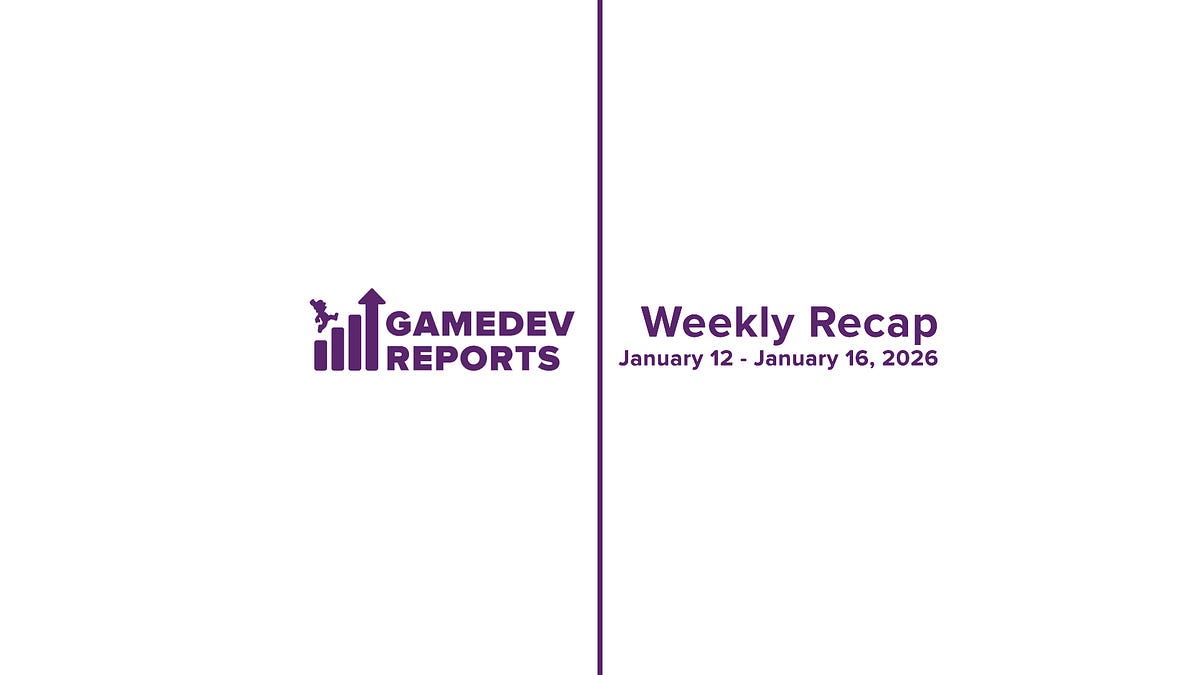 Weekly Gaming Reports Recap: January 12 - January 16 (2026)