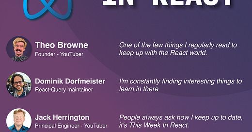This Week In React | Sébastien Lorber | Substack