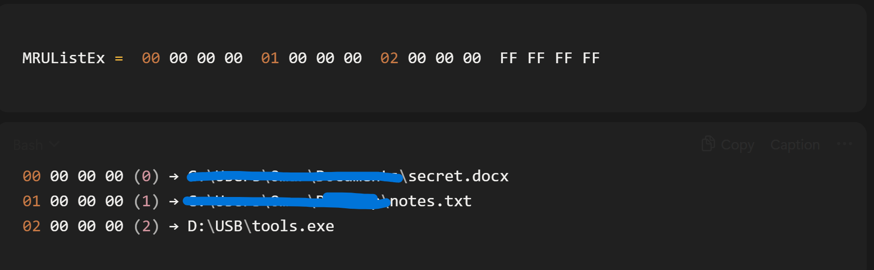 Tracking User Activity with MRU Keys - by Omar Haggag