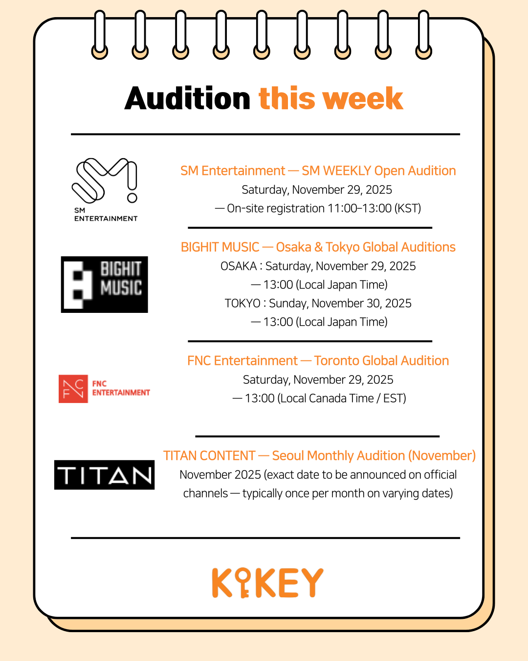 K:KEY – K-POP Audition Guide & Idol Debut Magazine