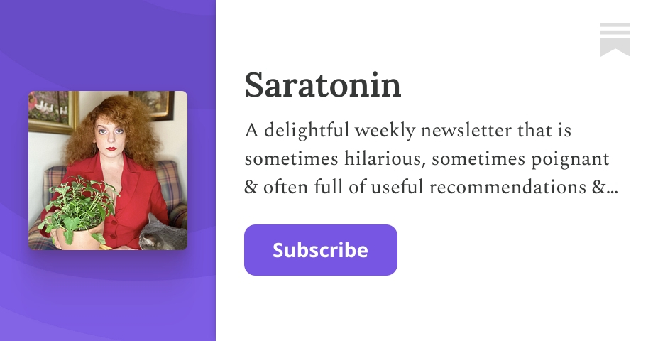 Saratonin | Sara Benincasa | Substack