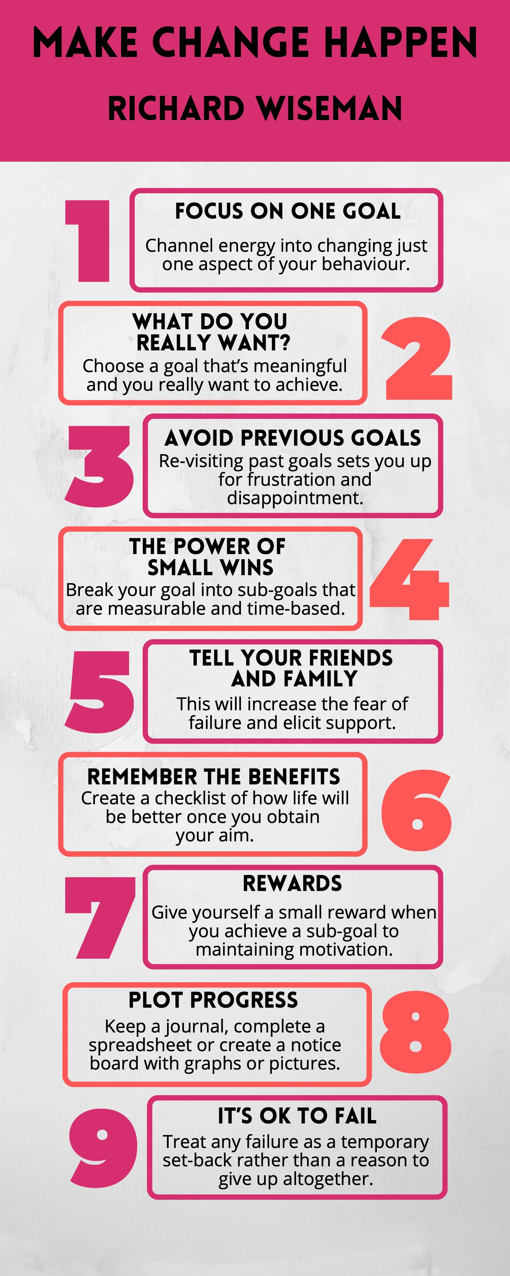 How to change: 9 simple ideas - Richard Wiseman