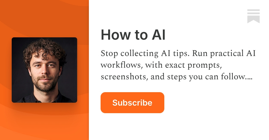 How to AI | Ruben Hassid | Substack