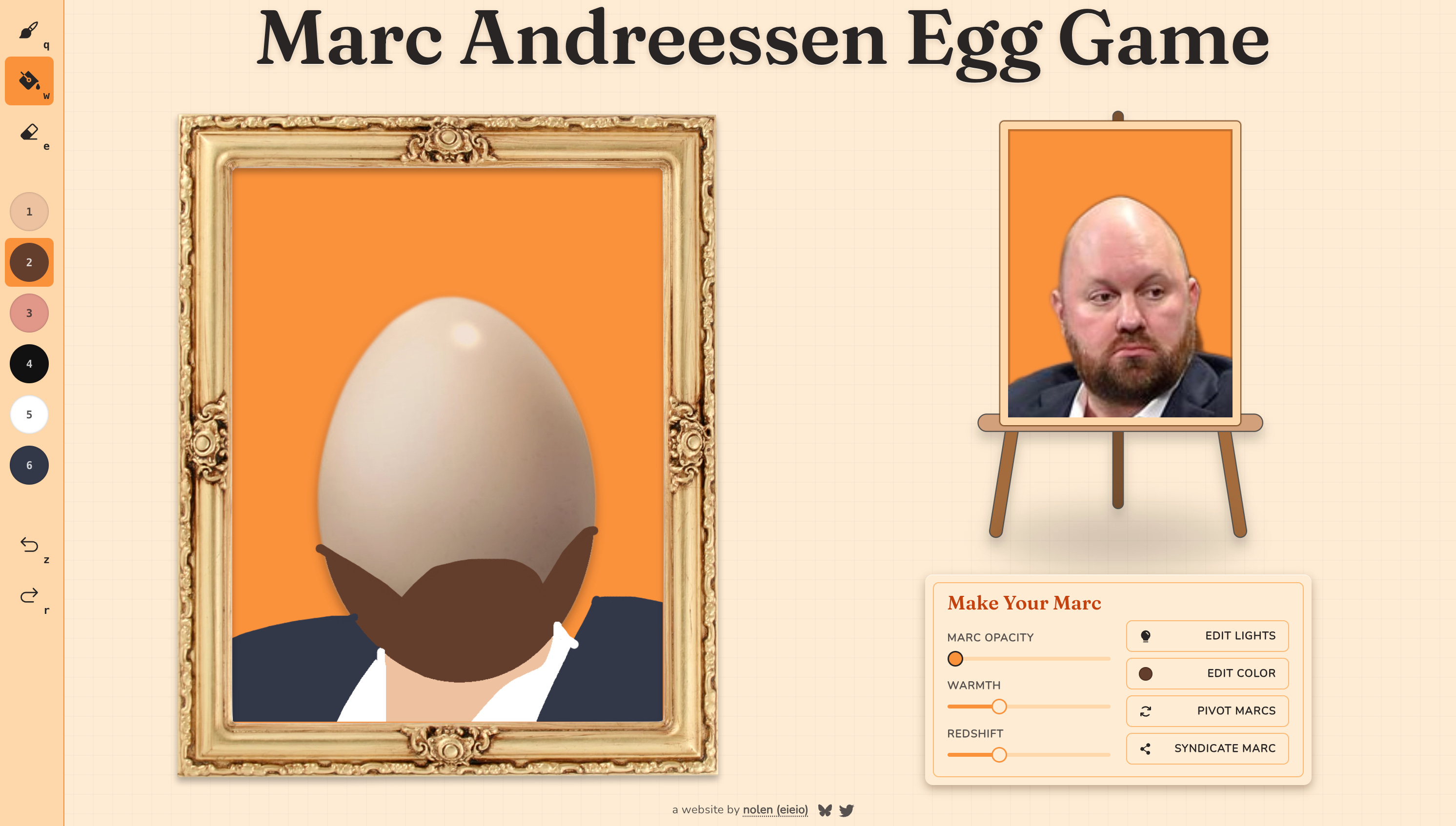 Marc Andreessen Egg Game - eieio games • by nolen royalty