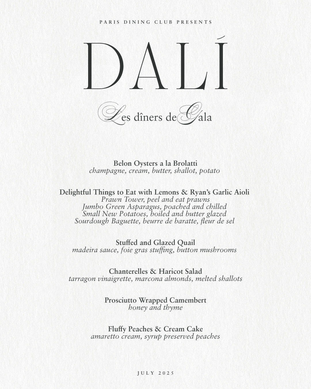 Salvador Dalí Dinner Party Guide