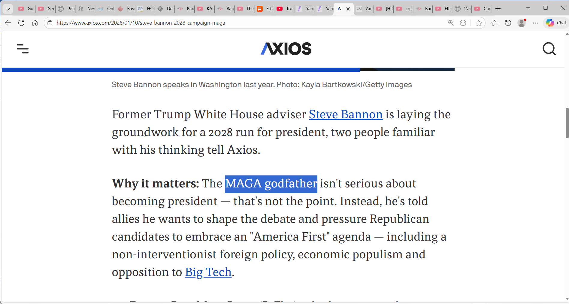 Steve Bannon (WAR ROOM) quietly making moves toward 2028 Presidential ...