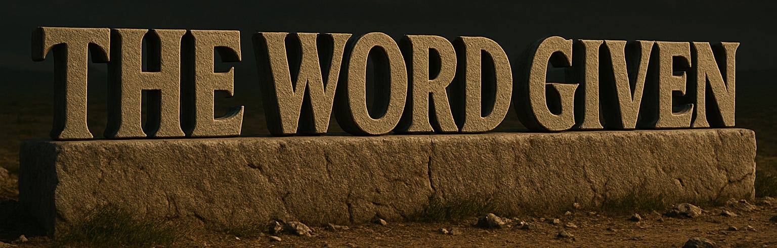 The Word Given: Name Calling - by Matt Davenport