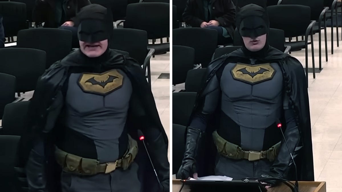 Batman costume steals the show at Santa Clara council meeting over ICE ...