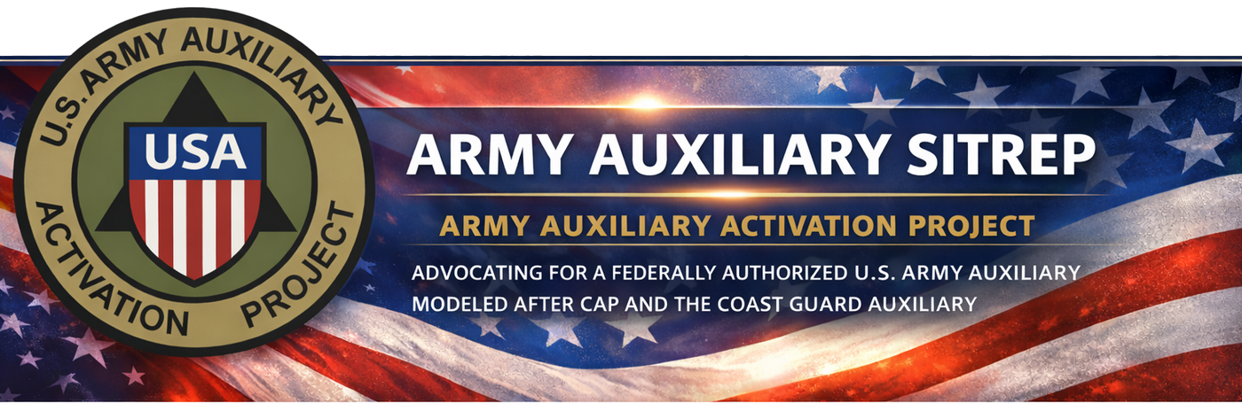 Army Auxiliary SITREP Newsletter