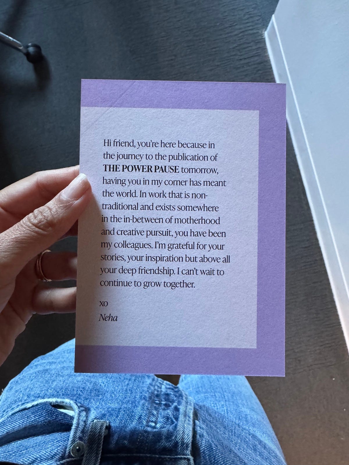 One Year After Launching THE POWER PAUSE: - by Neha Ruch