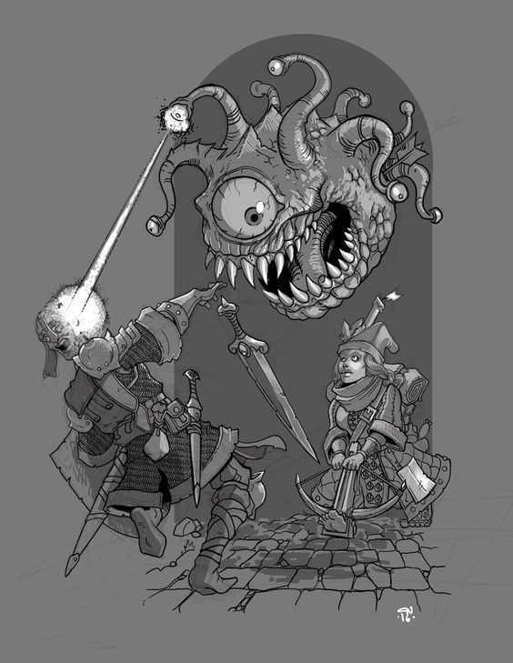 The Beholder: D&D Classic Monster - by J.Q. Graziano