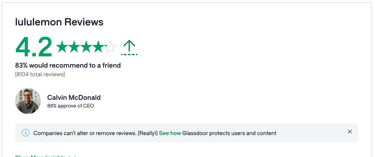 lululemon trustpilot