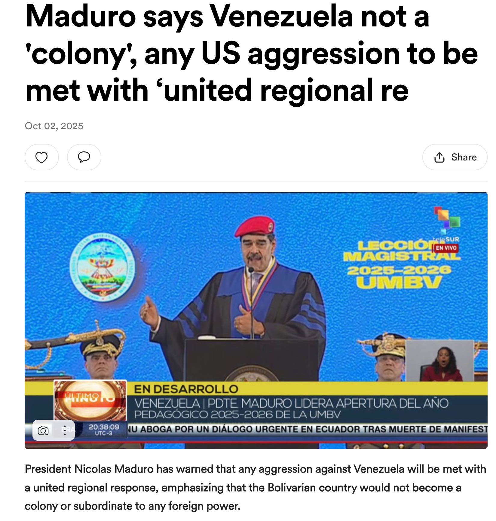 HEADLINES - 2 OCTOBER, 2025 - by Robin Westenra