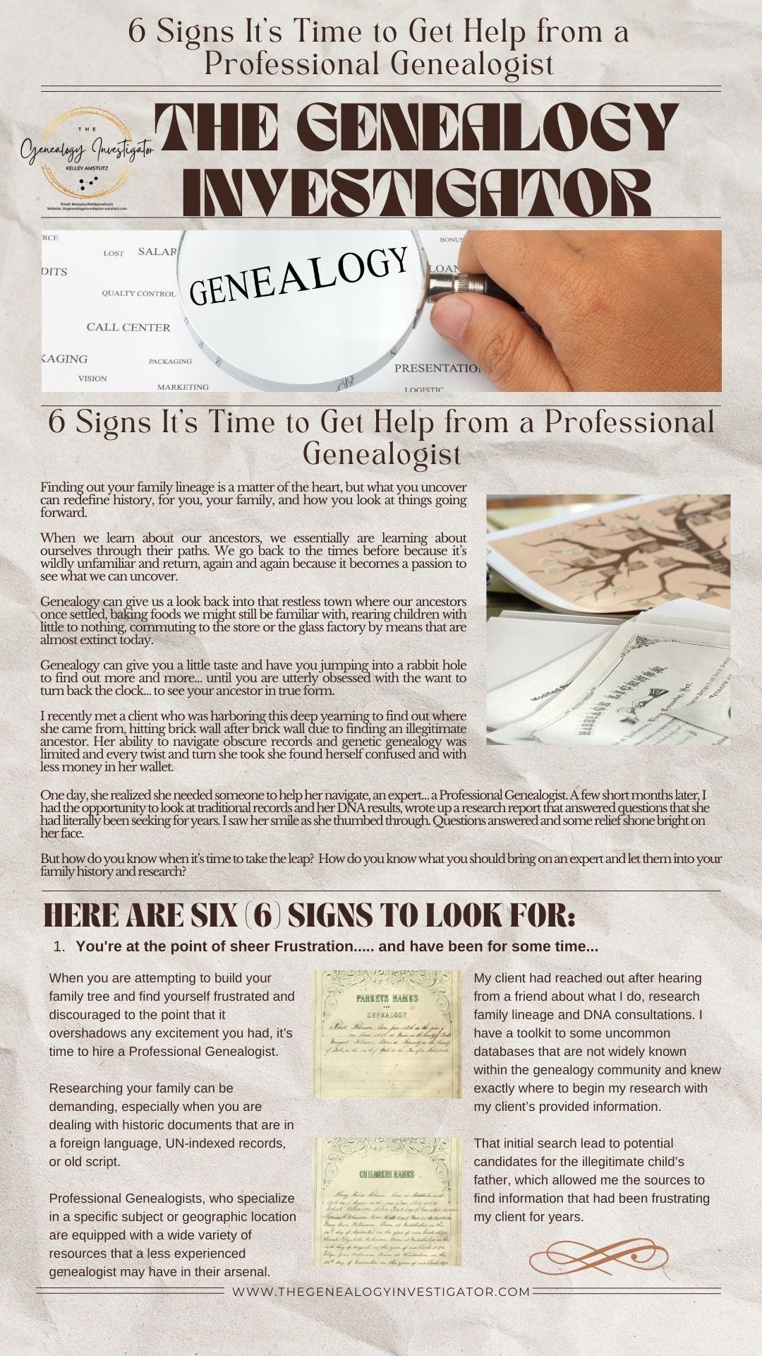 6 Signs It's Time to Get Help from a Professional Genealogist
