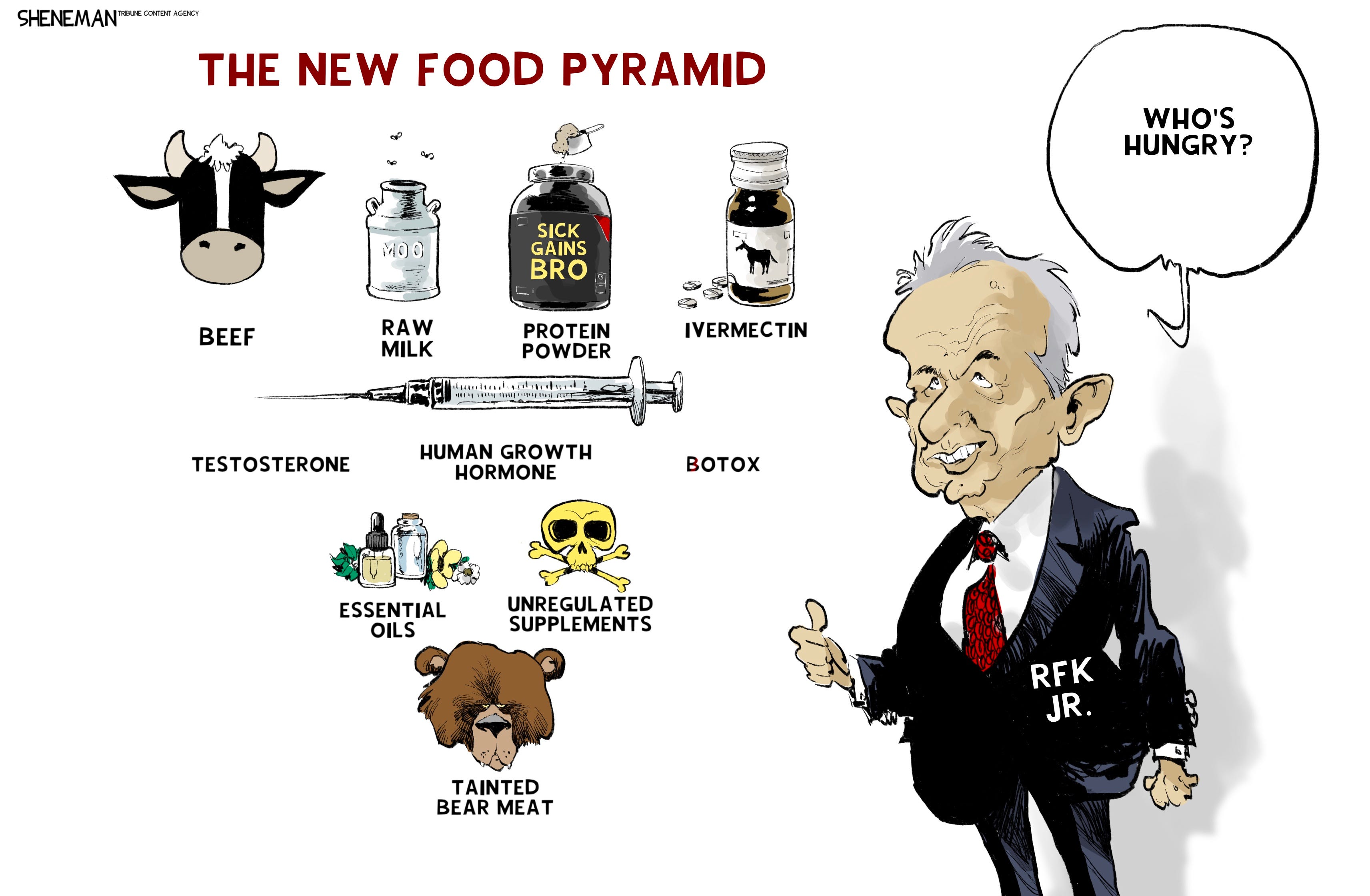 RFK’s new food pyramid: Today’s cartoon & column