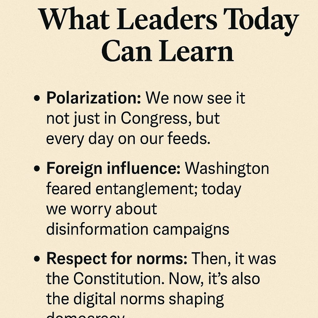 What If George Washington Had Twitter? Reflections on His Sept 18 ...