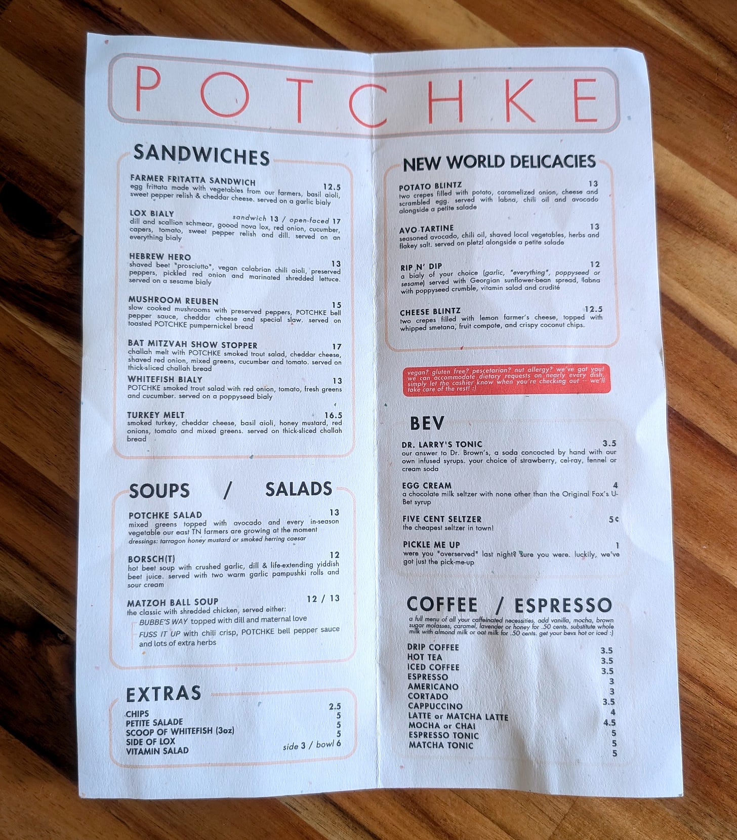 What's on the Menu: Potchke - by Colleen McNally Arnett