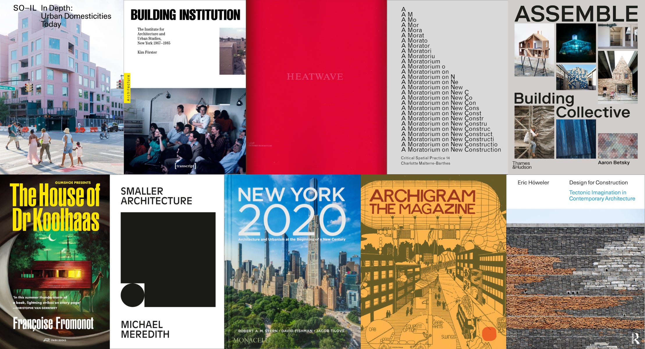 Favorite Architecture Books of 2025 - by John Hill