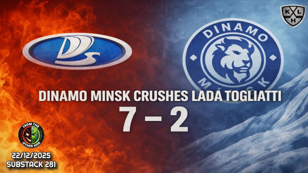 DINAMO MINSK DISMANTLE LADA TOGLIATTI 7–2 IN CONFIDENT HOME STATEMENT