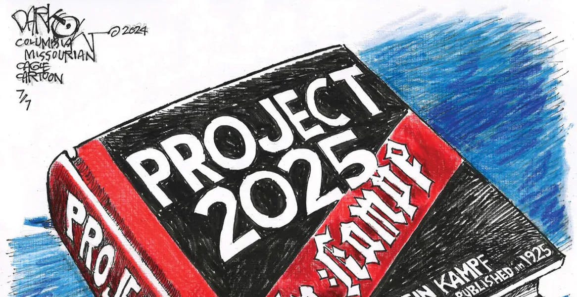 Project 2025; part cheerleading, part war plan and all, bullets of BS ...