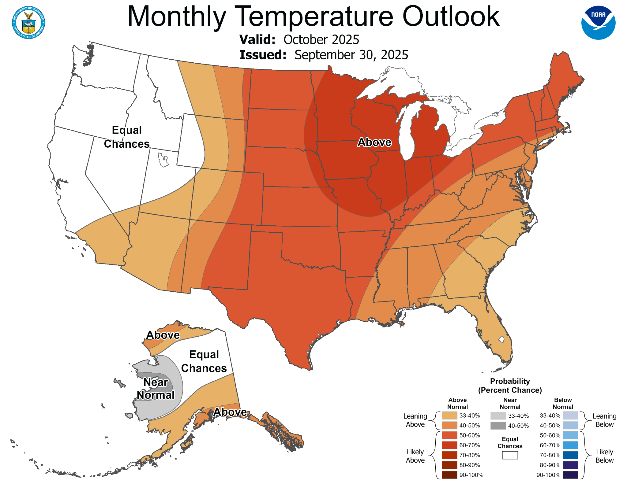 🌡️ Above Normal & Staying That Way – Your October Outlook!