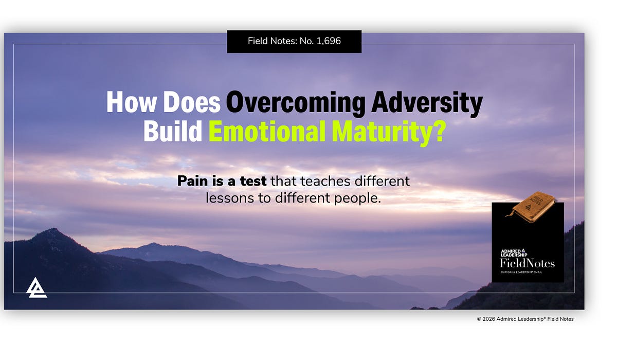 How Overcoming Adversity Builds Emotional Maturity
