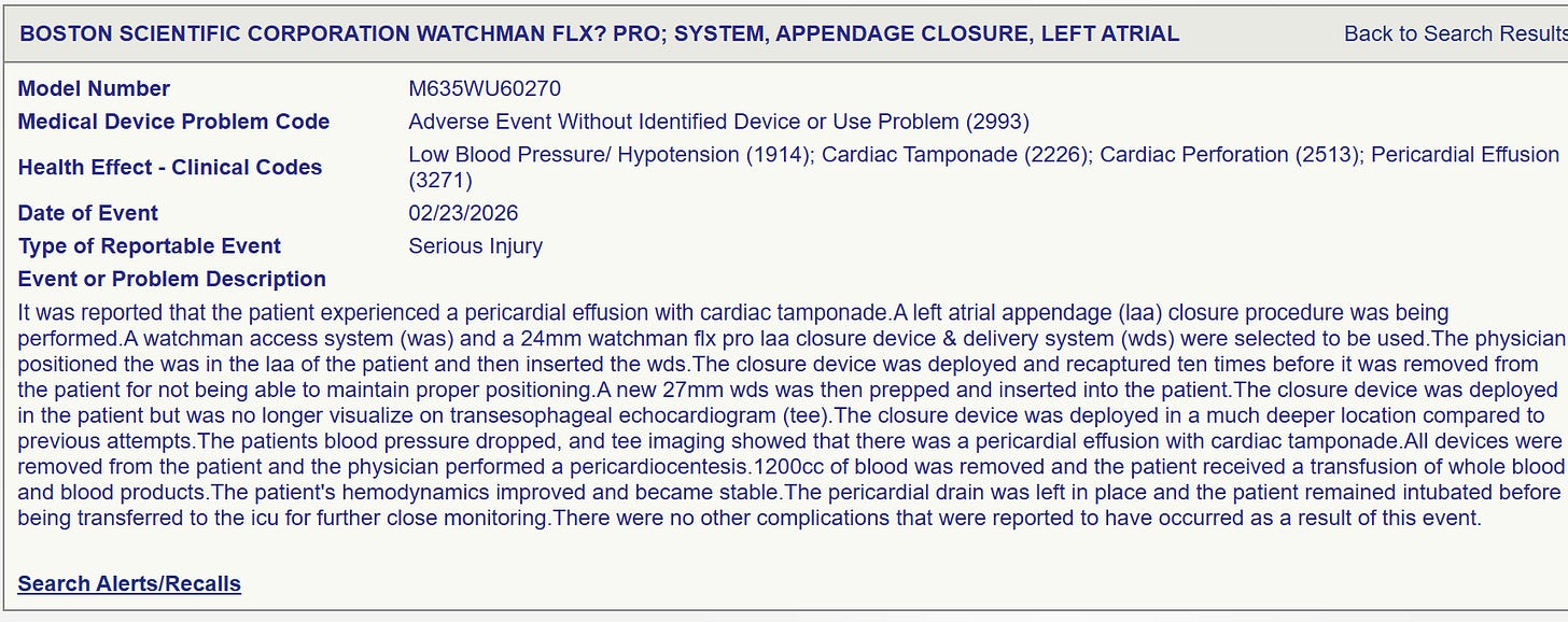 The WATCHMAN™ Device-Left Atrial Appendage Closure (LAAC) Implant