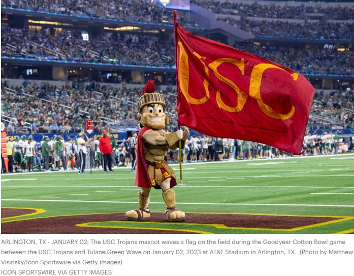 If College Football Is The Wild West USC’s Mascot Should Be The Cowboy