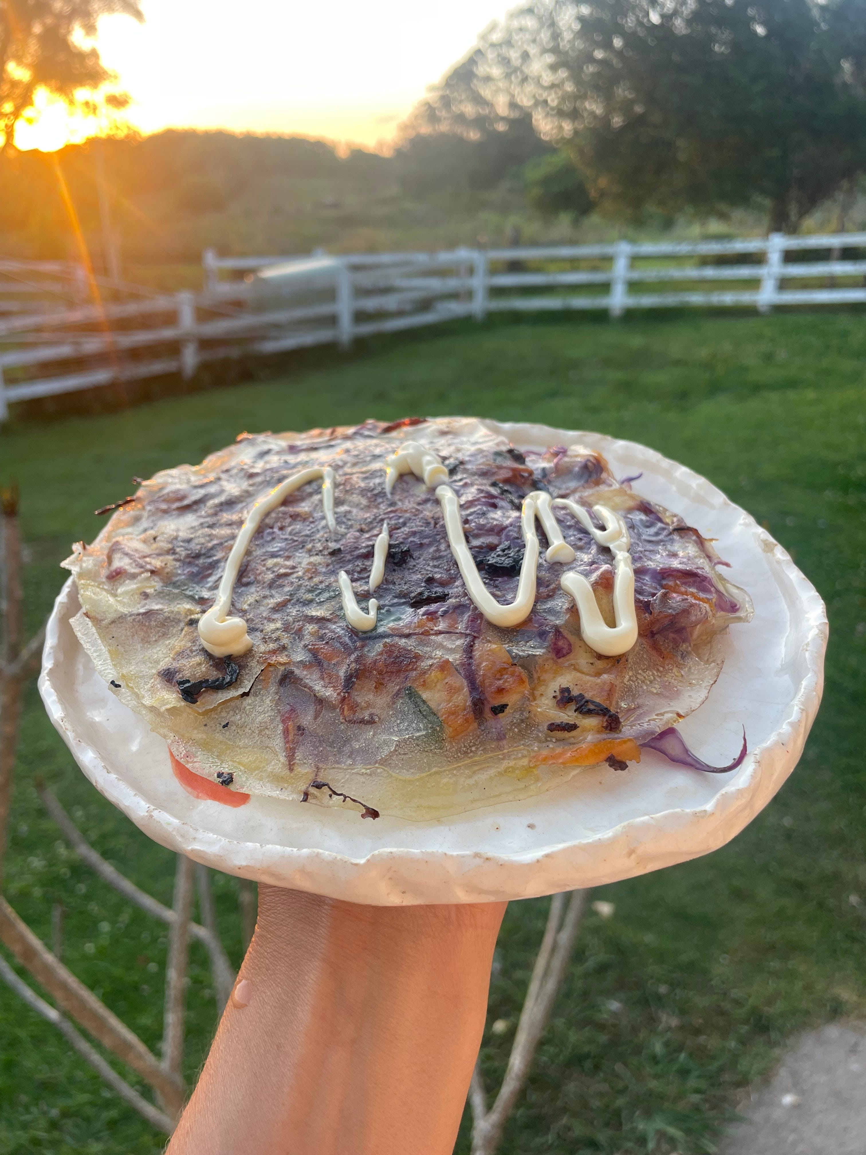 Nourishing Peanut & Veggie Rice Paper Pancakes