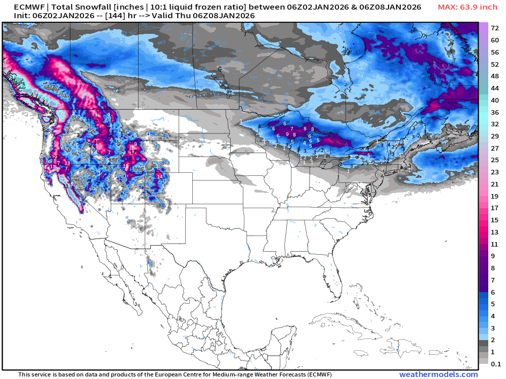January 2, 2026 Friday Winter Weather - by Dr. Ryan Maue