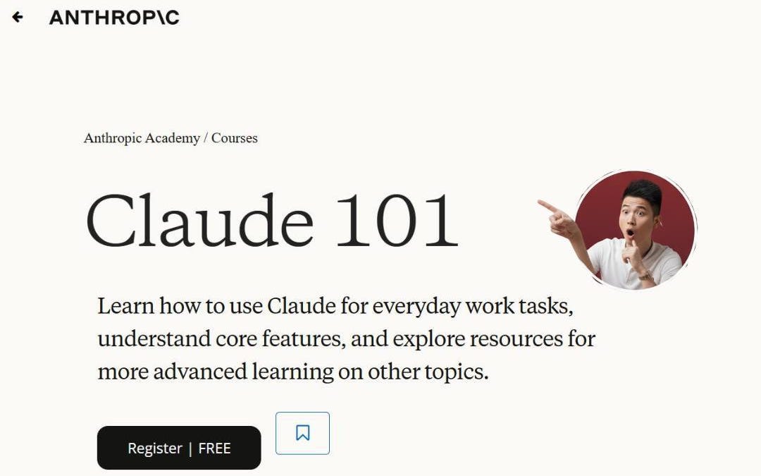 FREE Course Alert: Anthropic released Claude 101 — 100% Free.