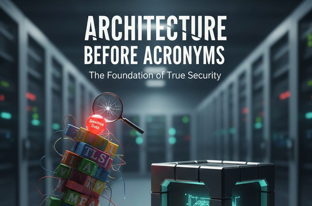 Architecture Before Acronyms - by Jiri Fiala