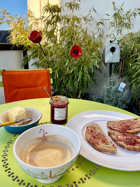 "Le Petit Déjeuner," the French breakfast