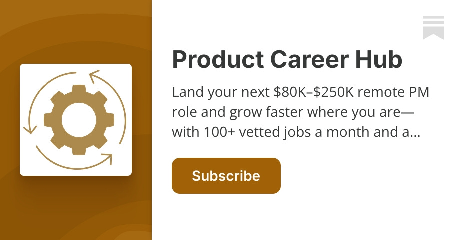 Product Career Hub | Substack