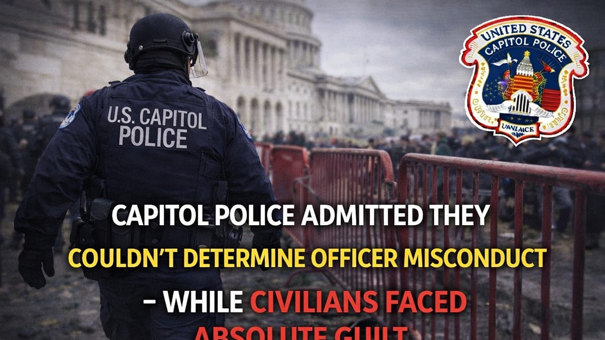 Capitol Police Admitted They Couldn’t Determine Officer Misconduct ...