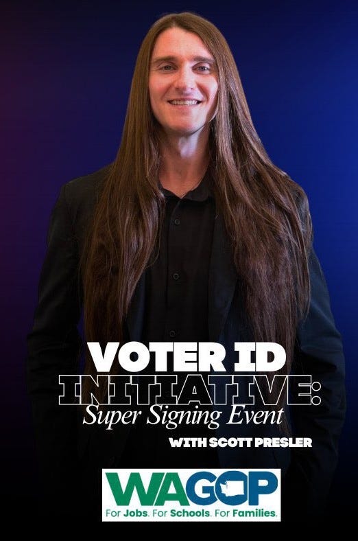 Scott Presler in WA State two more days for Voter ID Initiative ‘Super Signing’ Events – King ...