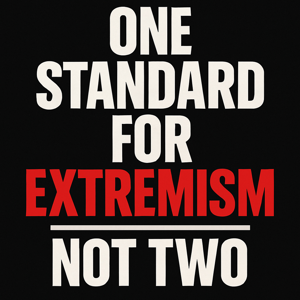 One Standard for Extremism, Not Two