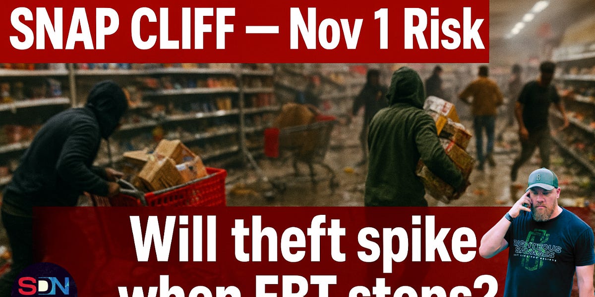 🟥 SDN THREATWIRE — EBT CLIFF: THEFT, SHOPLIFTING & CIVIL DISORDER RISKS ...