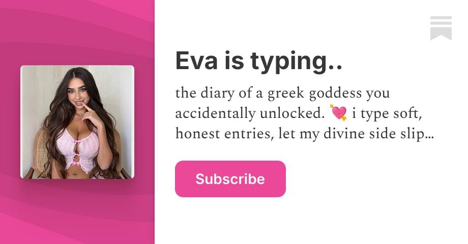 Eva is typing.. | Eva Savagiou | Substack