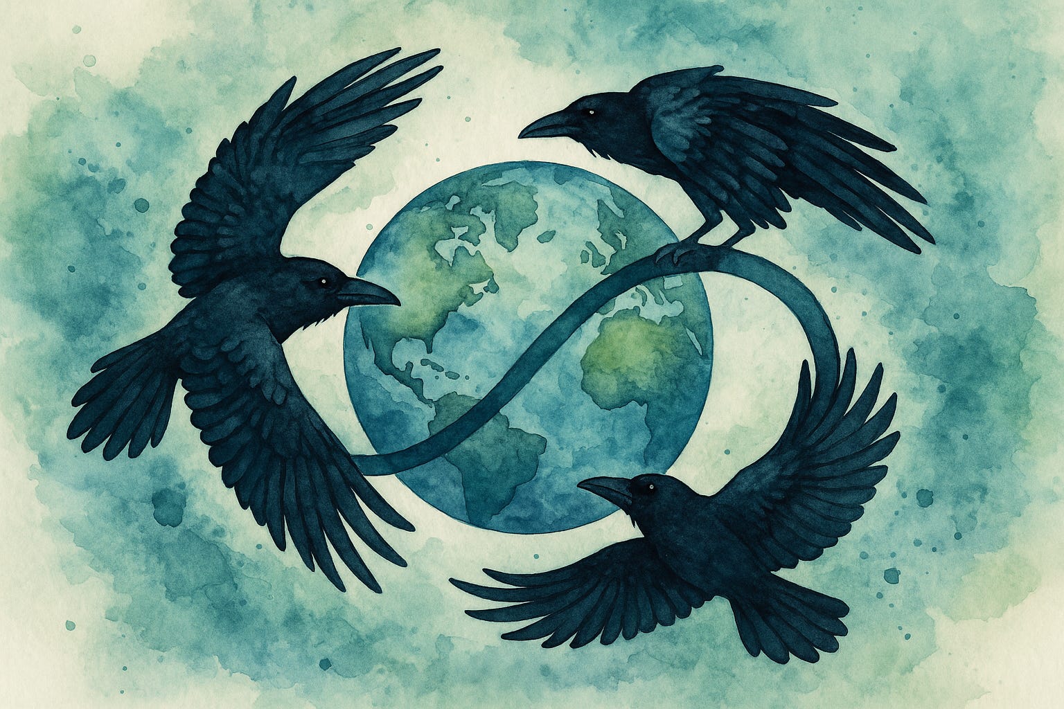 Flying with the Ravens of Eternity - by Alexandra Carelli